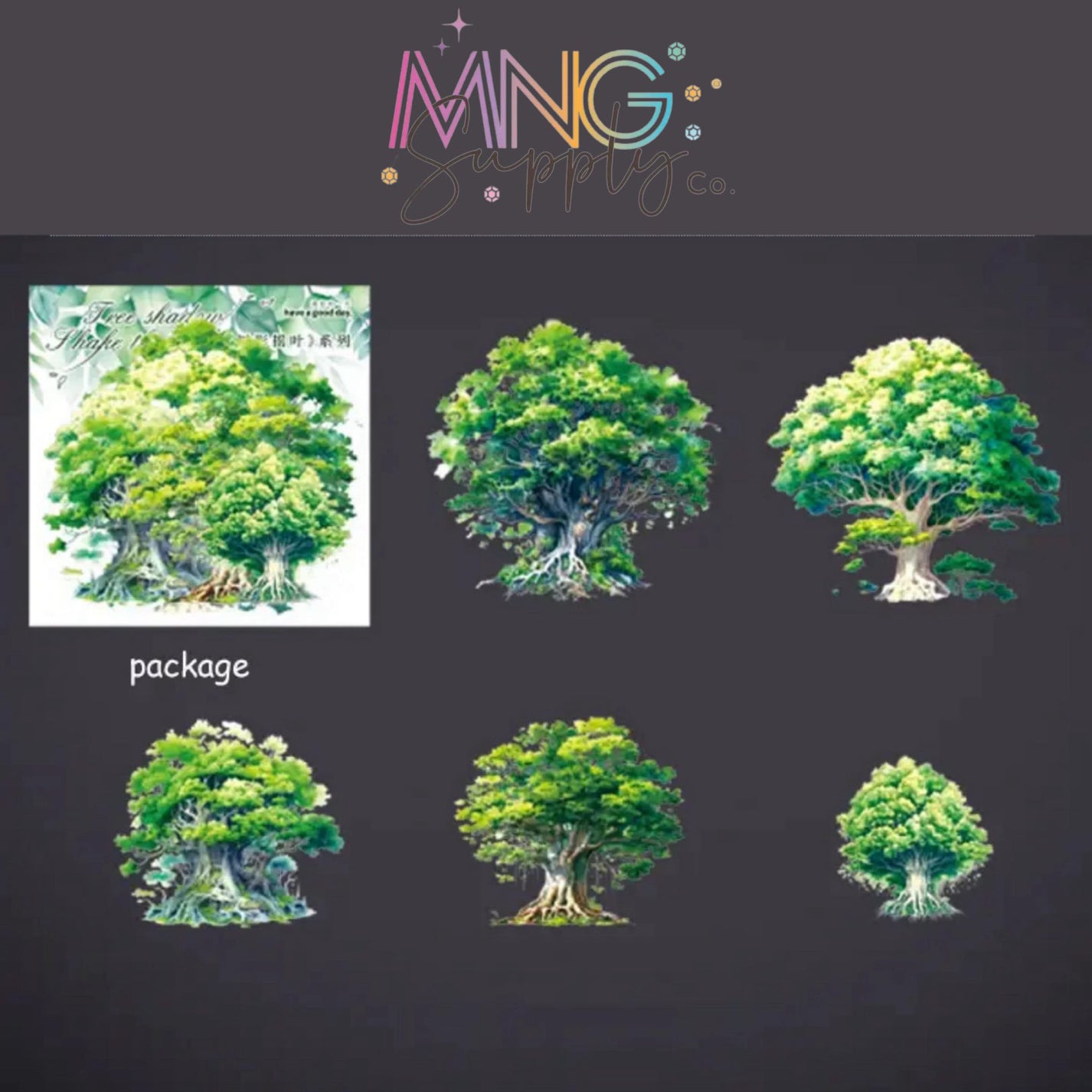 Sticker Slaps Tree Shadow Series – MNG Supply Co